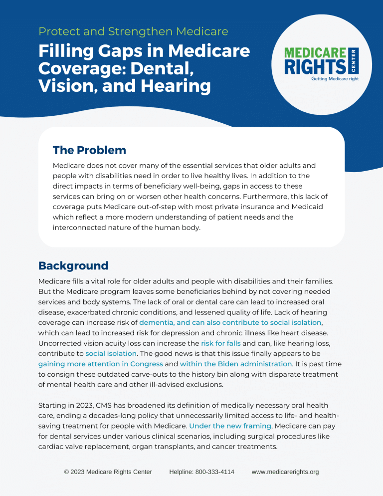 Policy Work - Medicare Rights Center